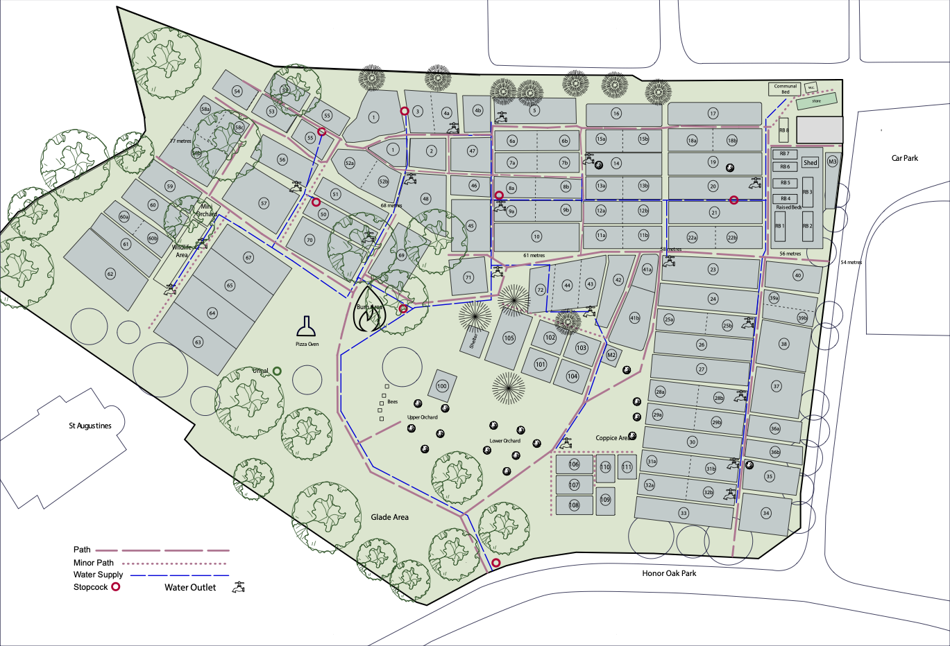 Allotment Layout – One Tree Hill Allotment Society